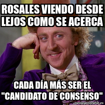 Meme Willy Wonka - rosales viendo desde lejos como se acerca cada día ...