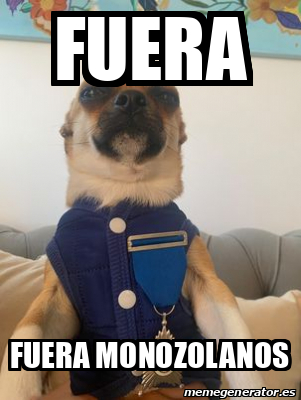 Meme Personalizado - fuera fuera monozolanos - 33110335