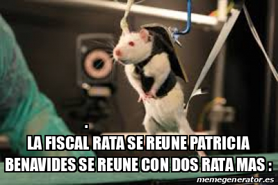 Meme Personalizado - . LA FISCAL RATA SE REUNE PATRICIA BENAVIDES SE ...