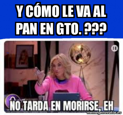 Meme Personalizado - Y CÓMO LE VA AL PAN EN GTO. ??? - 33126088