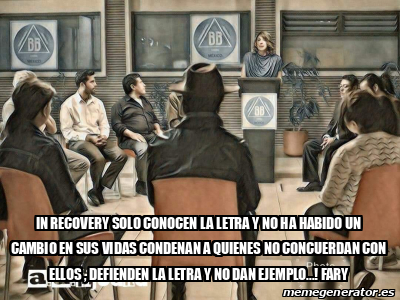 Meme Personalizado - in recovery solo conocen la letra y no ha habido ...