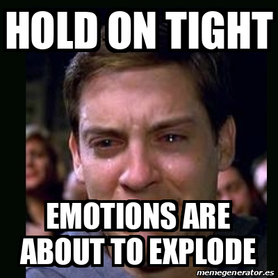 Meme crying peter parker - Hold on tight Emotions are about to explode ...
