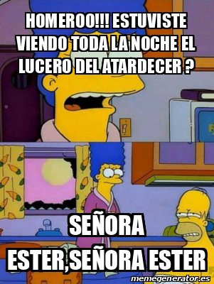 Meme Personalizado - Homeroo!!! Estuviste viendo toda la noche el ...