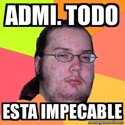 Meme Friki - Admi. todo Esta impecable - 33145823
