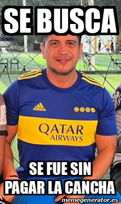 Meme Personalizado - Se busca Se fue sin pagar la cancha - 33155437