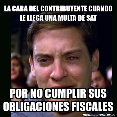 Meme crying peter parker - la cara del contribuyente cuando le llega ...