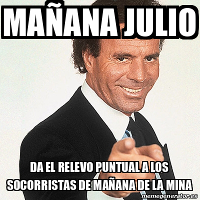 Meme Julio Iglesias - Mañana julio Da el relevo puntual a los ...