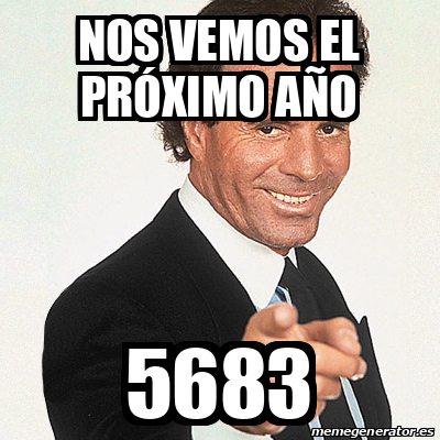 Meme Julio Iglesias - Nos vemos el próximo año 5683 - 33156929