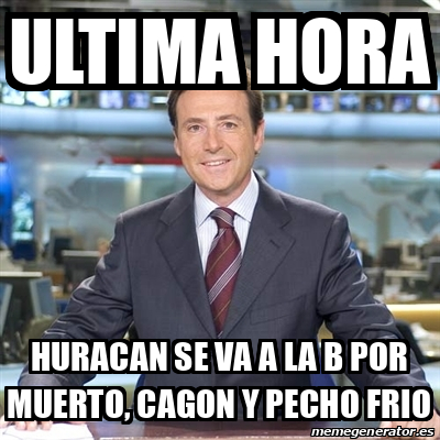Meme Matias Prats - Ultima hora Huracan se va a la B por muerto, cagon ...