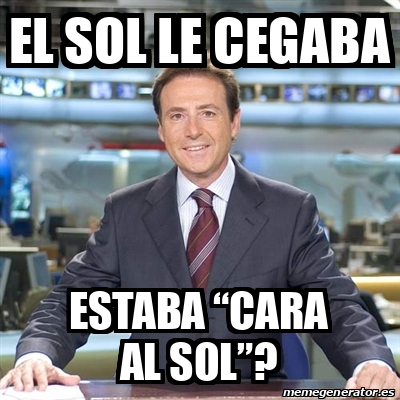 Meme Matias Prats - El sol le cegaba Estaba “CARA AL SOL”? - 33162529