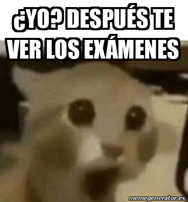 Meme Personalizado - ¿Yo? Después te ver los exámenes - 33166046