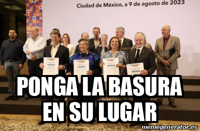 Meme Personalizado - ponga la basura en su lugar - 33166540