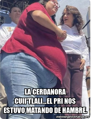 Meme Personalizado - La cerdanora cuii'tlali...el pri nos estuvo ...