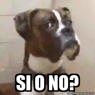Meme Personalizado - SI O NO? - 33172584