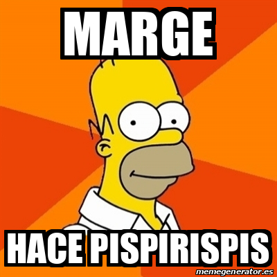 Meme Homer - marge hace pispirispis - 33188815