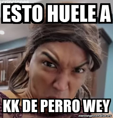 Meme Personalizado - esto huele a kk de perro wey - 33190733