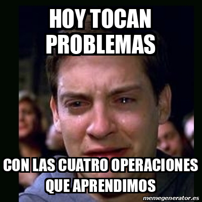 Meme crying peter parker - Hoy tocan problemas Con las cuatro ...