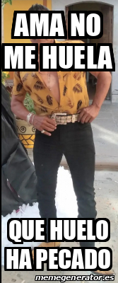 Meme Personalizado - Ama no me huela Que huelo ha pecado - 33206646