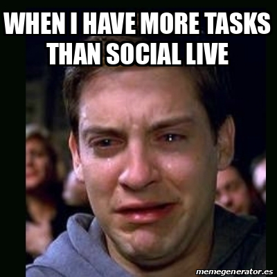Meme crying peter parker - when i have more tasks than social live ...