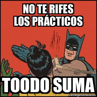Meme Batman slaps Robin - no te rifes los prácticos toodo suma - 33220364