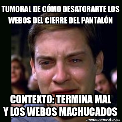 Meme crying peter parker - Tumoral de cómo desatorarte los webos del ...