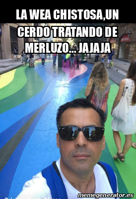 Meme Personalizado - La wea chistosa,un cerdo tratando de merluzo ...