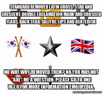 Meme Personalizado - Standard Removed Latin Cross, Star and Crescent ...