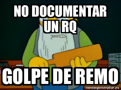 Meme Personalizado - no documentar un rq golpe de remo - 33239273