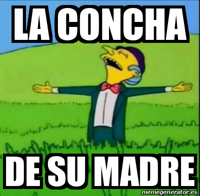 Meme Personalizado - la concha de su madre - 33239761