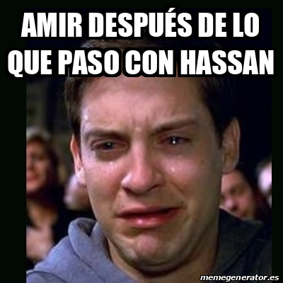 Meme crying peter parker - amir después de lo que paso con hassan ...