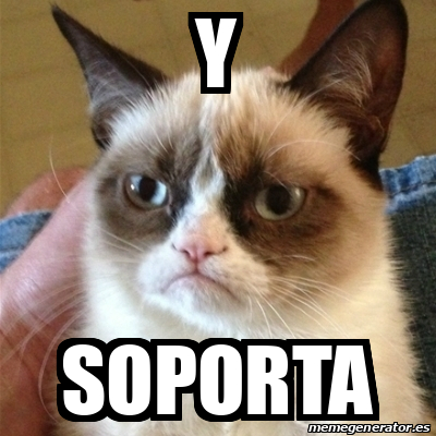 Meme Grumpy Cat - Y Soporta - 33245372