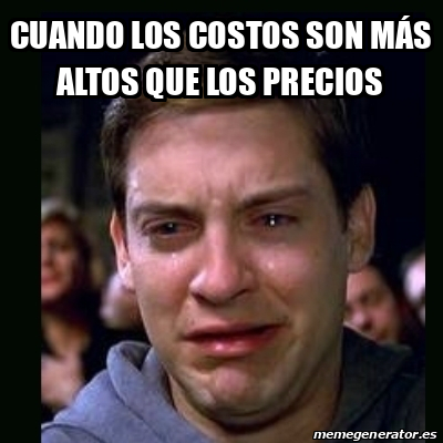 Meme crying peter parker - cuando los costos son más altos que los ...