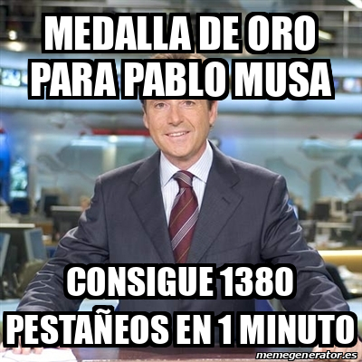 Meme Matias Prats - Medalla de oro para pablo musa Consigue 1380 ...