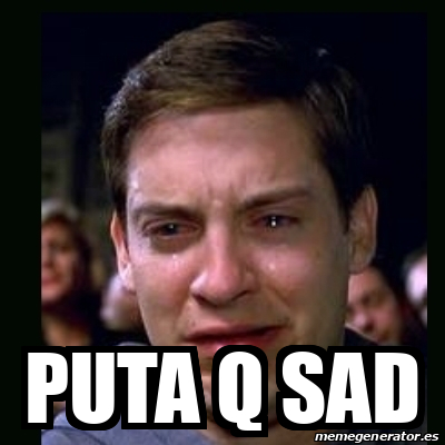 Meme crying peter parker - puta q sad - 33257413