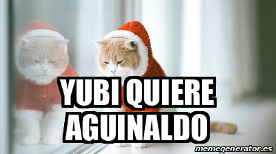 Meme Personalizado - Yubi quiere aguinaldo - 33276355