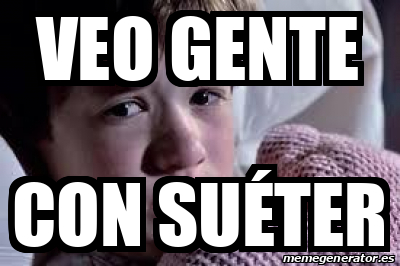 Meme Personalizado - VEO GENTE Con suéter - 33277741