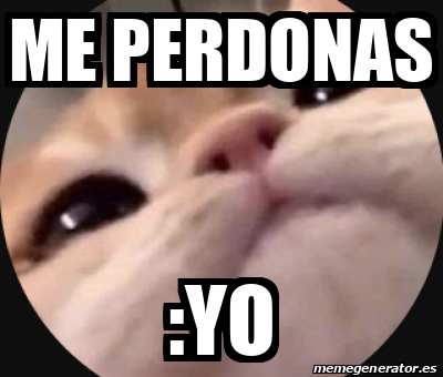 Meme Personalizado - Me perdonas :yo - 33288082