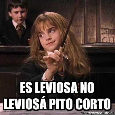Meme Personalizado - Es leviosa no leviosá pito corto - 33288628