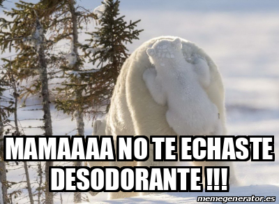 Meme Personalizado - Mamaaaa no te echaste desodorante !!! - 33288692