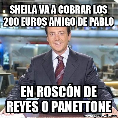 Meme Matias Prats - Sheila va a cobrar los 200 euros amigo de pablo En ...