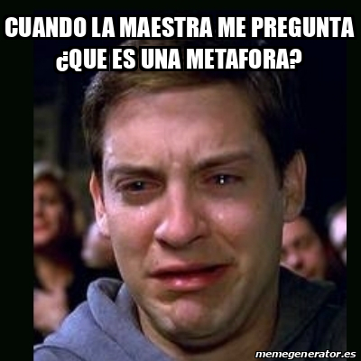 Meme crying peter parker - cuando la maestra me pregunta ¿que es una ...