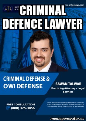 Meme Personalizado - Criminal Defence Lawyer - 33303929