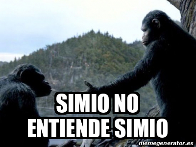 Meme Personalizado - SIMIO NO ENTIENDE SIMIO - 33312448