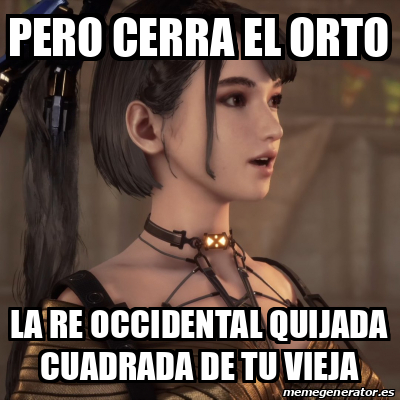 Meme Personalizado - pero cerra el orto la re occidental quijada ...