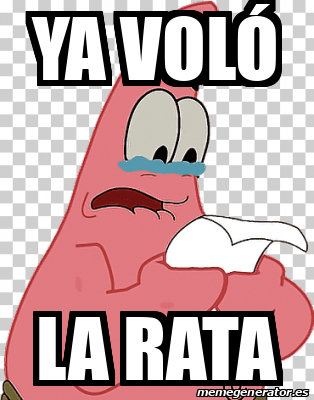 Meme Personalizado - Ya voló La rata - 33319151