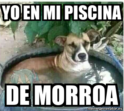 Meme Personalizado - Yo en mi piscina De Morroa - 33325184