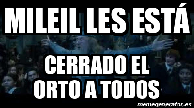 Meme Personalizado - Mileil les está cerrado el orto a todos - 33329402