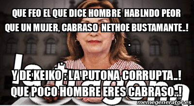 Meme Personalizado - QUE FEO EL QUE DICE HOMBRE HABLNDO PEOR QUE UN ...