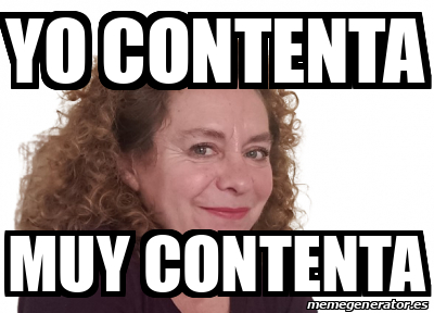 Meme Personalizado - yo contenta muy contenta - 33343670