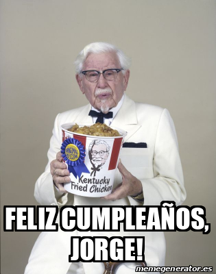 Meme Personalizado - Feliz cumpleaños, Jorge! - 33347758